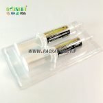 Clamshell Packing With Hole to Pack Two Syringes - Agreen® Packaging