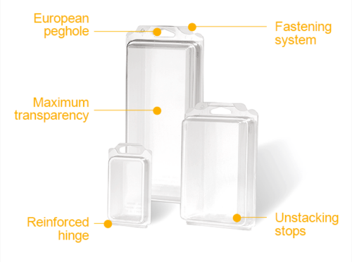 Custom Plastic Clamshell Packaging Biodegradable and Recyclable