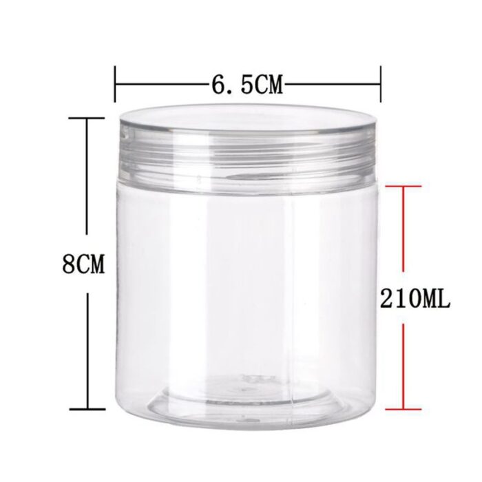 Clear PET Plastic Jars With Lids - Agreen® Packaging