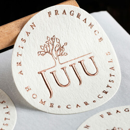 Custom Embossed Stickers - Agreen® Packaging